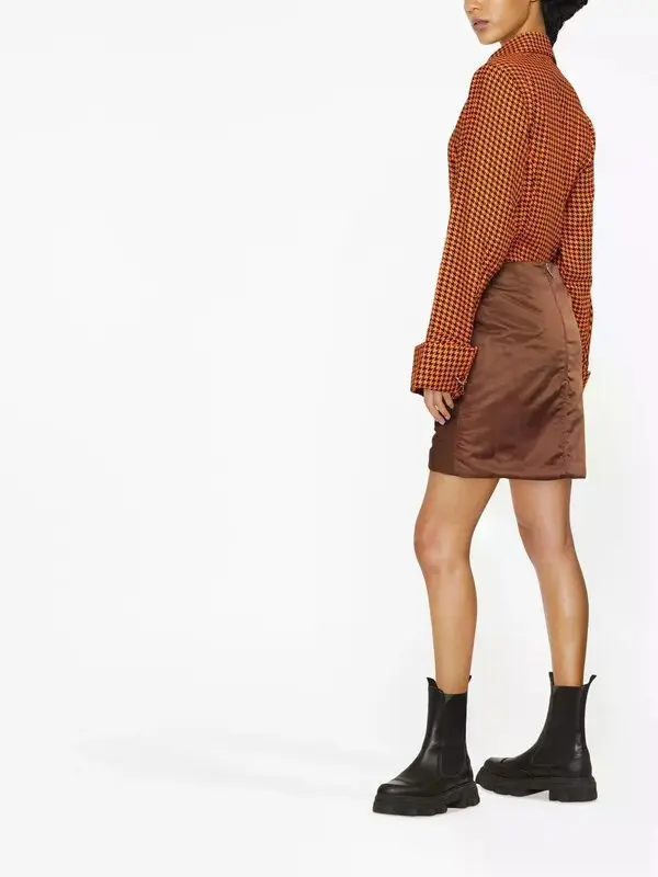 GANNI Gathered Mini Skirt