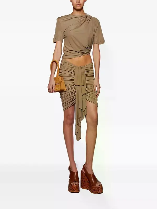 Christopher Esber Ruched Mini Skirt