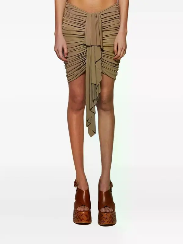 Christopher Esber Ruched Mini Skirt
