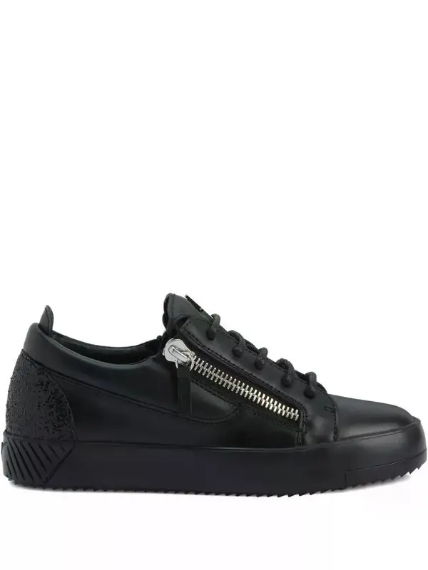 GIUSEPPE ZANOTTI Gail Glitter Detail Low-top Sneakers - Black