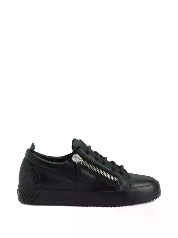 GIUSEPPE ZANOTTI Gail Glitter Detail Low-top Sneakers - Black
