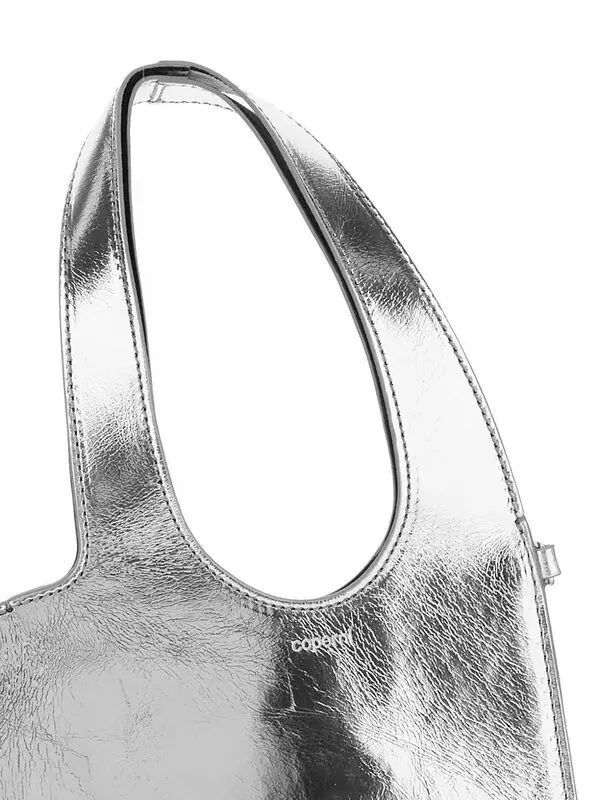 Coperni Baby Heart Metallic Tote Bag - Grey