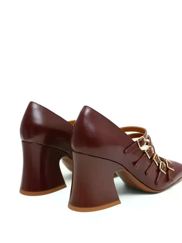 Chloé 80mm Janis Buckle-strap Pumps - Red