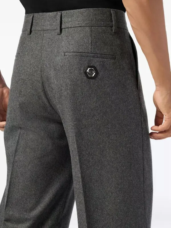 Philipp Plein Hexagon Logo Trousers