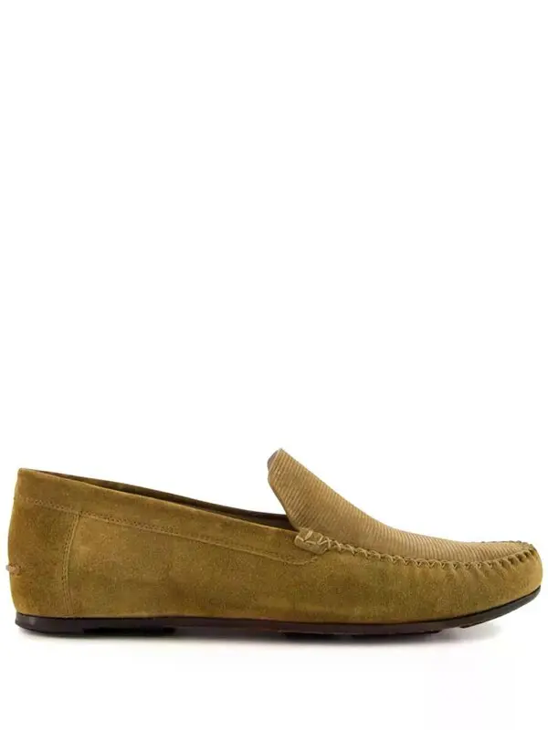 Manolo Blahnik Alder Roberi Suede Loafers - Brown