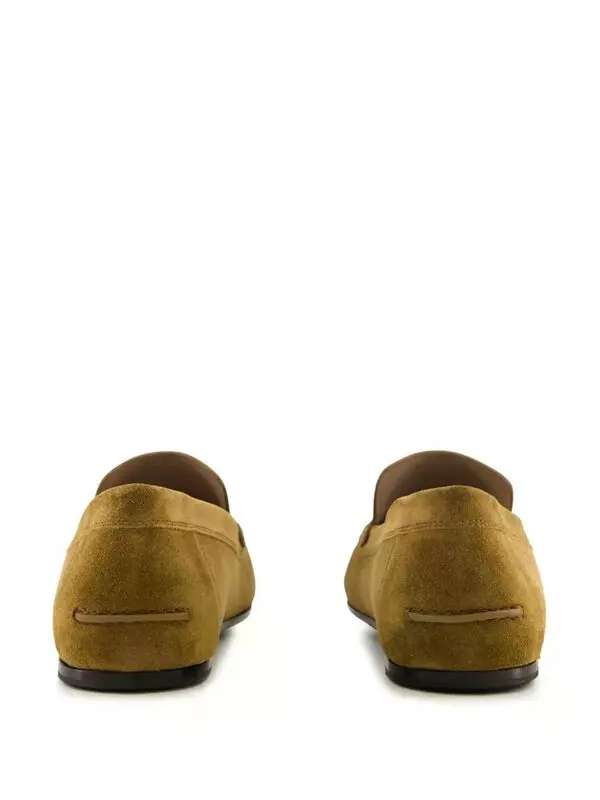 Manolo Blahnik Alder Roberi Suede Loafers - Brown