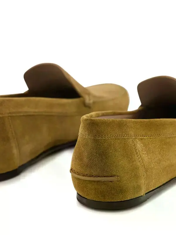 Manolo Blahnik Alder Roberi Suede Loafers - Brown
