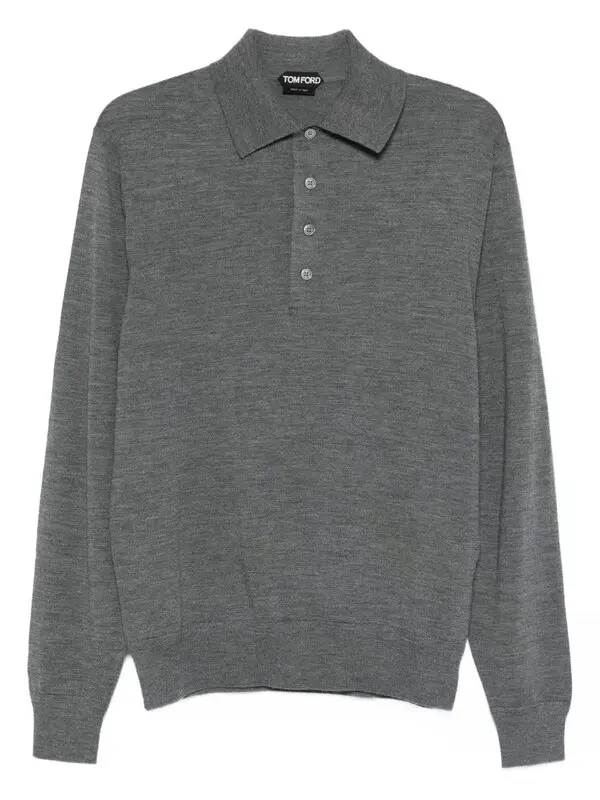 TOM FORD Long-sleeve Polo Shirt
