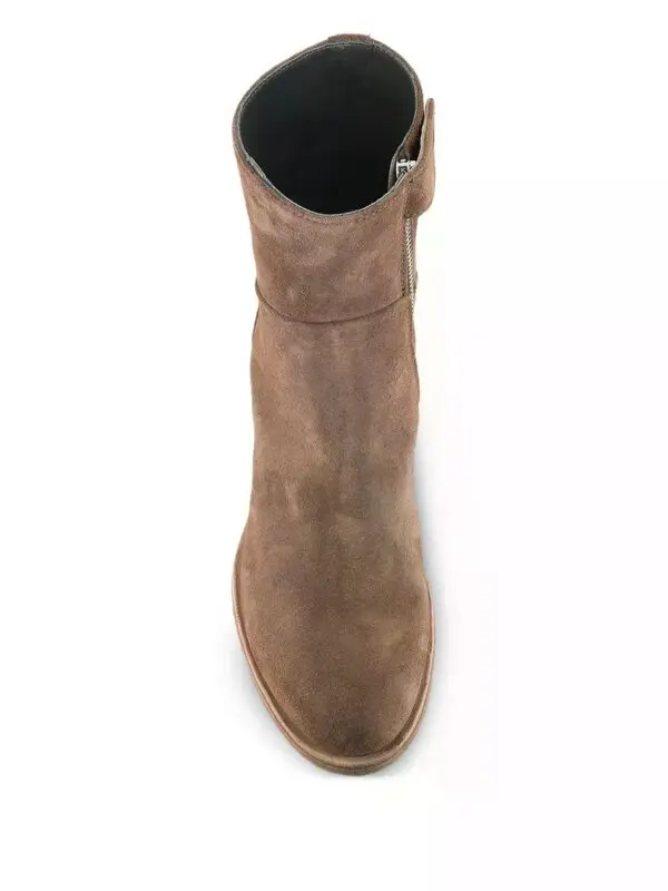Officine Creative Zipped Block-heel Boots