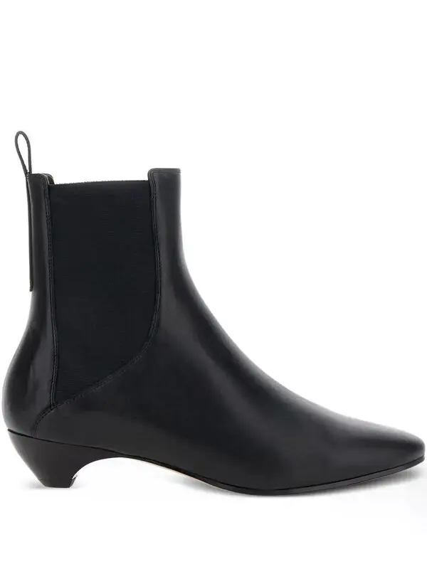 Le Monde Beryl Allegra Elasticated-panel Pointed-toe Boots - Black