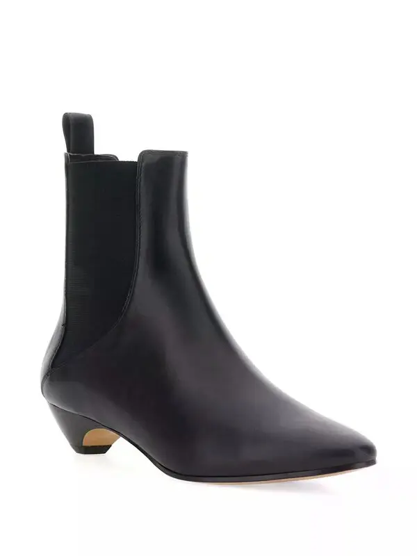 Le Monde Beryl Allegra Elasticated-panel Pointed-toe Boots - Black