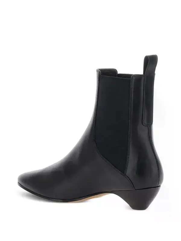 Le Monde Beryl Allegra Elasticated-panel Pointed-toe Boots - Black