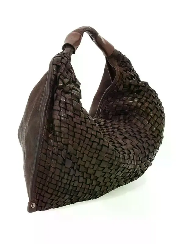 CAMPOMAGGI Woven Leather Shoulder Bag