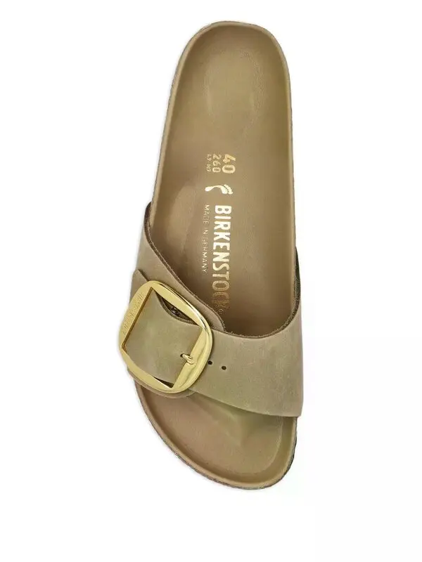 BIRKENSTOCK Buckle-detail Suede Sandals - Brown