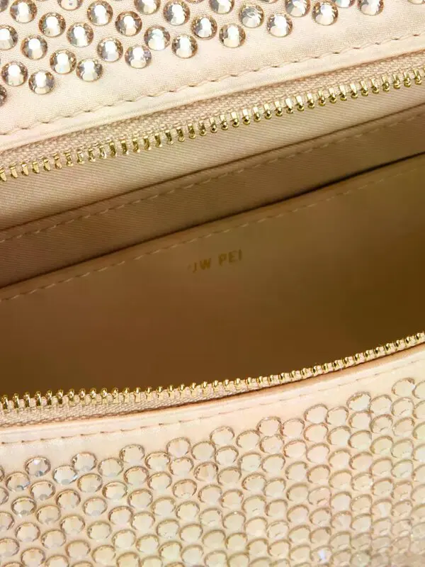 Jw Pei Thea Crystal-embellished Top-handle Bag - Neutrals