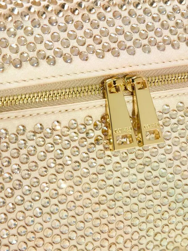Jw Pei Thea Crystal-embellished Top-handle Bag - Neutrals