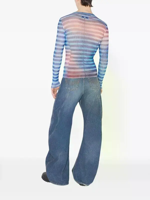 JEAN PAUL GAULTIER Striped Long Sleeve Top