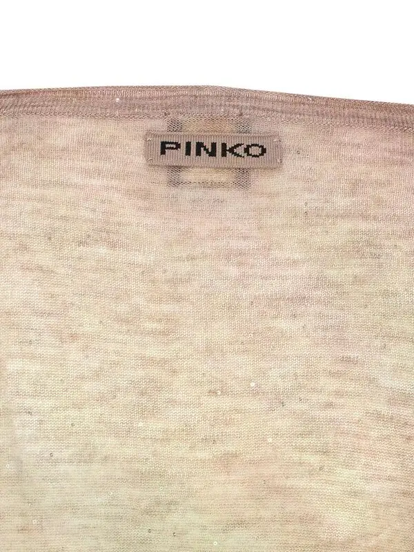 Pinko Micro-paillette V-neck Sweater