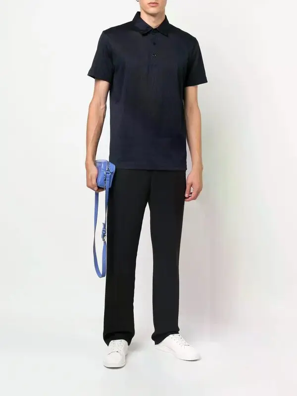 BILLIONAIRE Plain Button-placket Polo Shirt