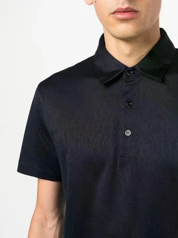 BILLIONAIRE Plain Button-placket Polo Shirt
