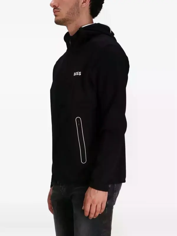 BOSS Hooded Zip-up Track Jacket
