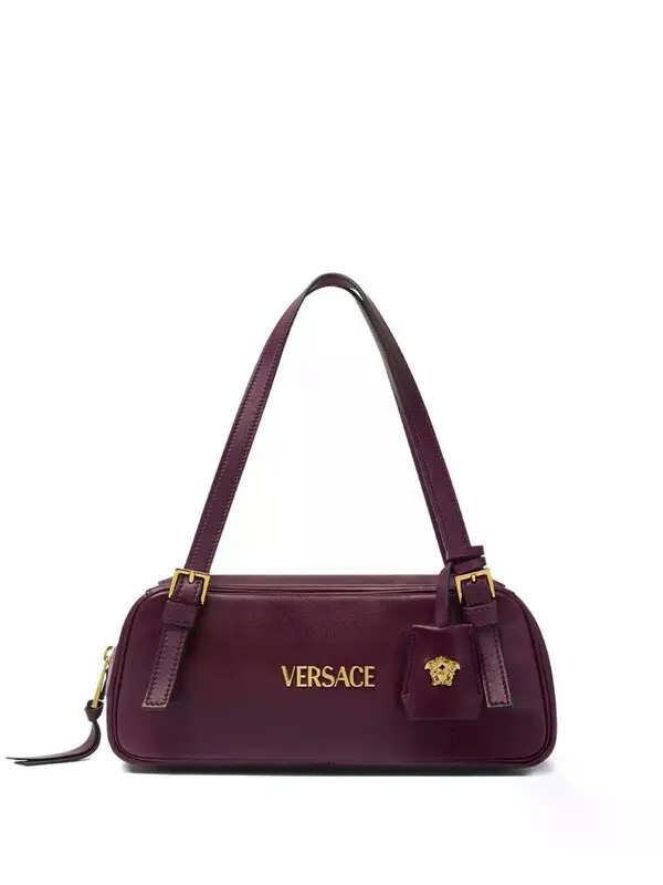 Versace Tag Shoulder Bag - Red
