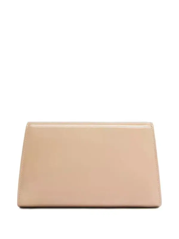GIUSEPPE ZANOTTI Mini Cleopatra Patent Leather Flap Clutch - Brown