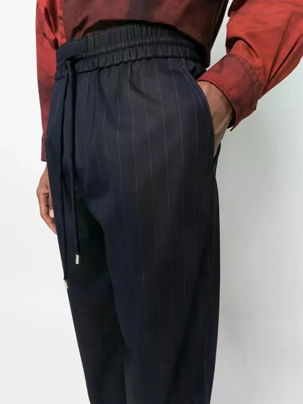LANVIN Pinstriped Straight-leg Trousers
