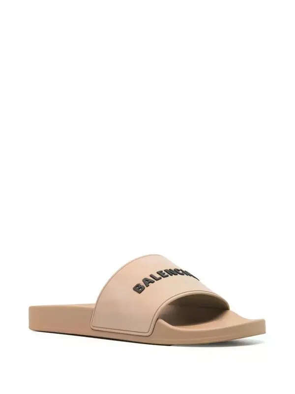 Balenciaga Logo-embossed Slides