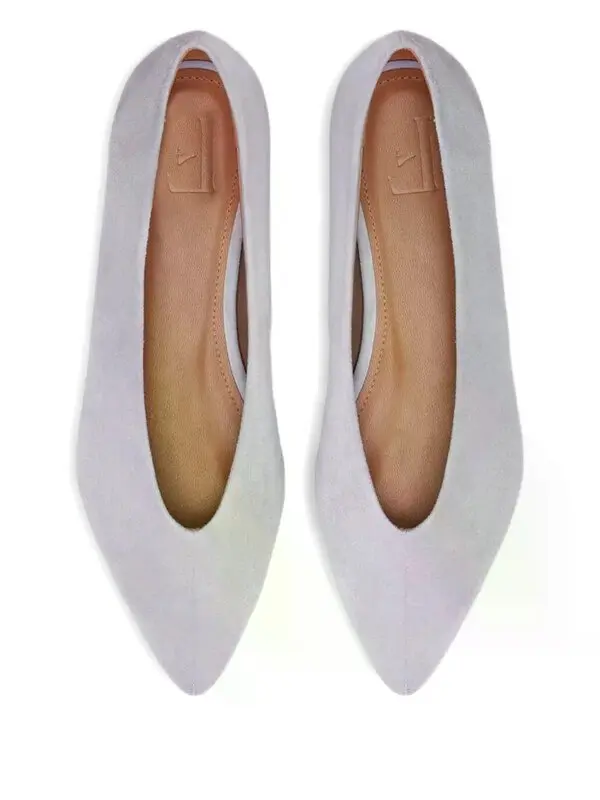 FLATTERED Pointed-toe Suede Flat Pumps