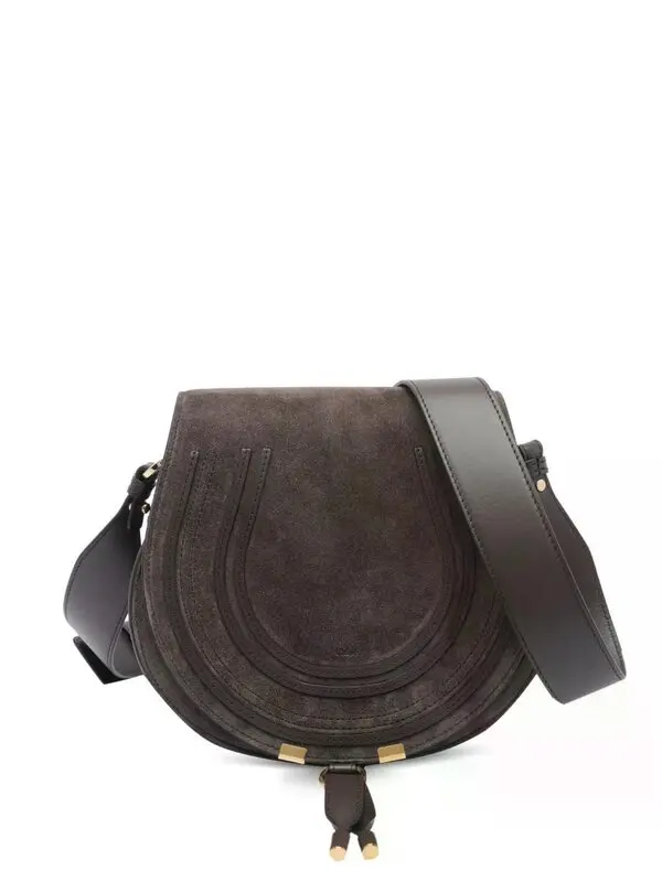 Chloé Marcie Suede Crossbody Bag - Brown