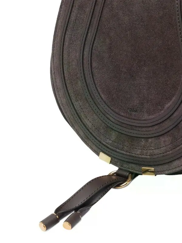Chloé Marcie Suede Crossbody Bag - Brown