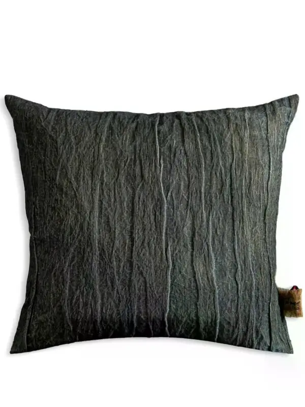 THE HOUSE OF LYRIA Combattimento Crinkled-finish Cushion - Blue
