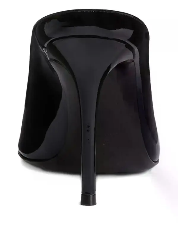 GIUSEPPE ZANOTTI 90mm Intriigo Patent Leather Pointed-toe Sandals
