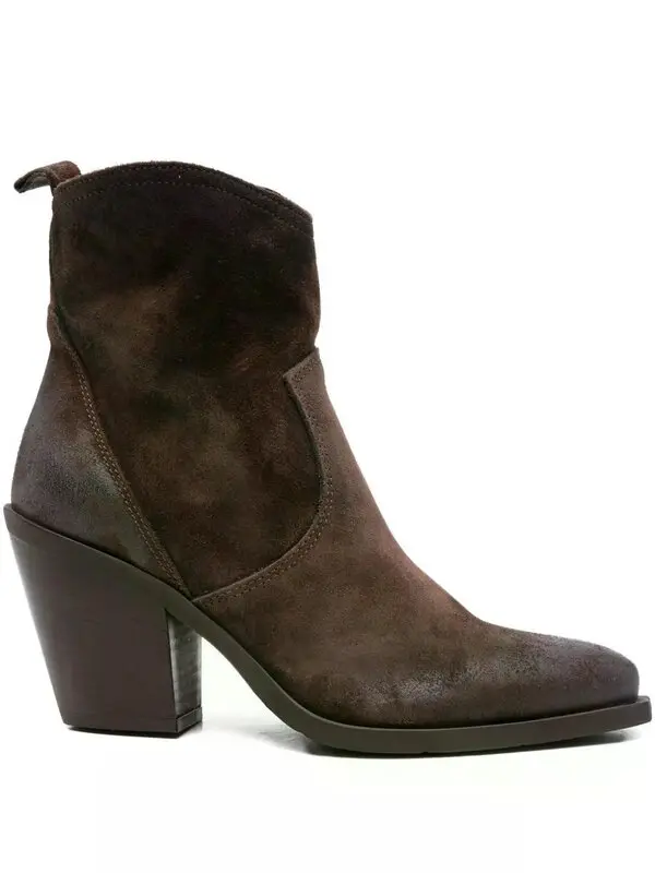 METISSE 85mm Texan Pointed-toe Block-heel Boots