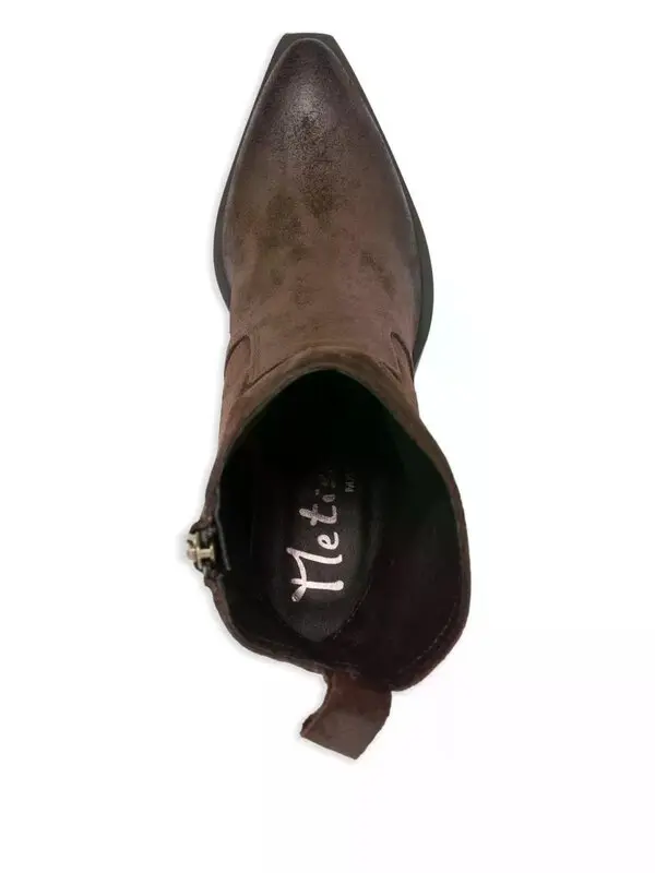 METISSE 85mm Texan Pointed-toe Block-heel Boots