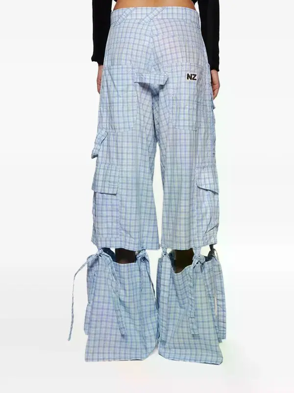 Natasha Zinko Checked-pattern Cargo Trousers