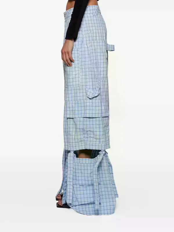 Natasha Zinko Checked-pattern Cargo Trousers