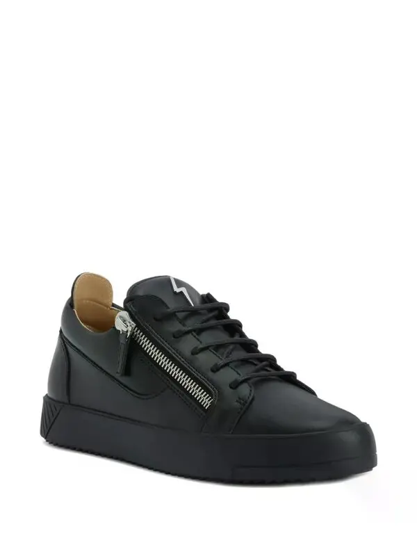 GIUSEPPE ZANOTTI Frankie Zip-detail Sneakers - Black