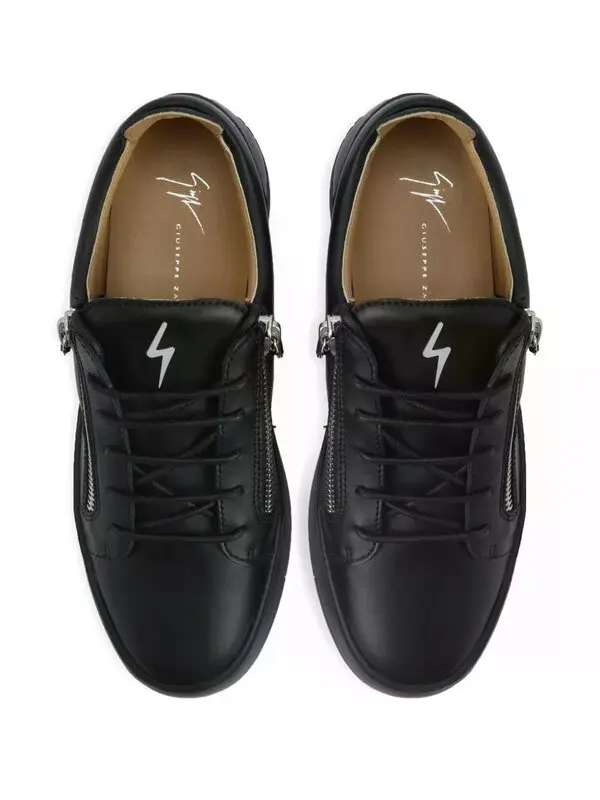 GIUSEPPE ZANOTTI Frankie Zip-detail Sneakers - Black