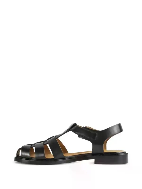 Church's Leather Lattice Flat Sandals