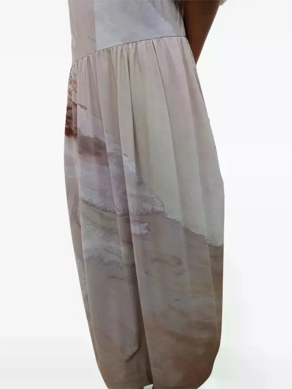 LOW CLASSIC Abstract-print Maxi Dress