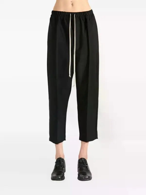Rick Owens Virgin Wool Cropped Trousers