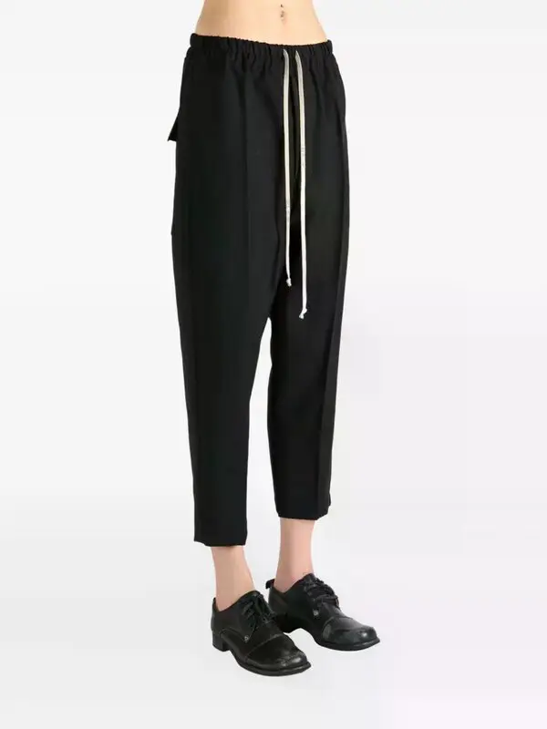 Rick Owens Virgin Wool Cropped Trousers