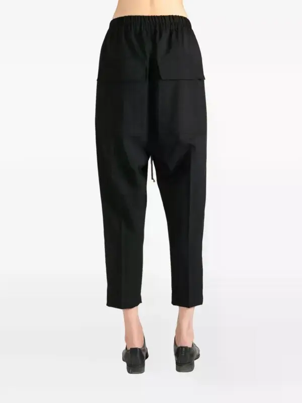 Rick Owens Virgin Wool Cropped Trousers