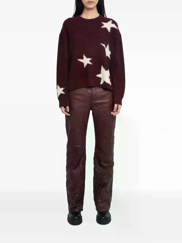 Zadig&Voltaire Star-pattern Cashmere Jumper - Red