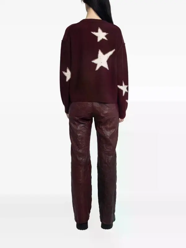 Zadig&Voltaire Star-pattern Cashmere Jumper - Red