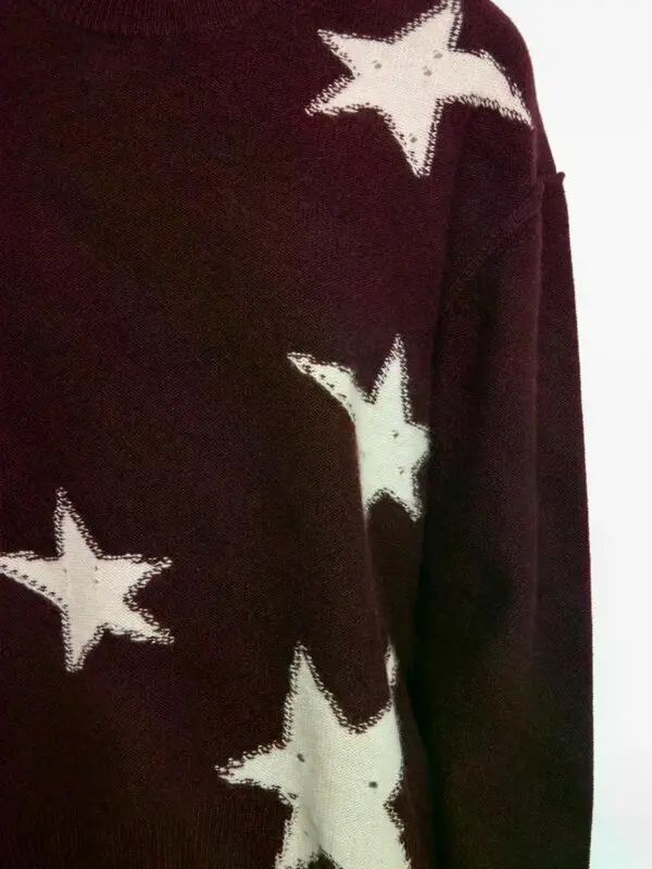 Zadig&Voltaire Star-pattern Cashmere Jumper - Red