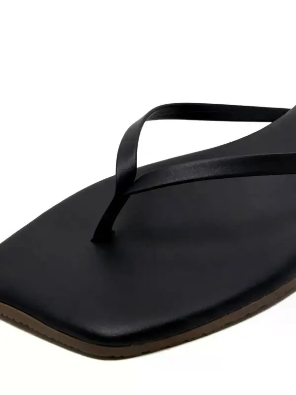 Tkees Lily Leather Flip-flops - Black