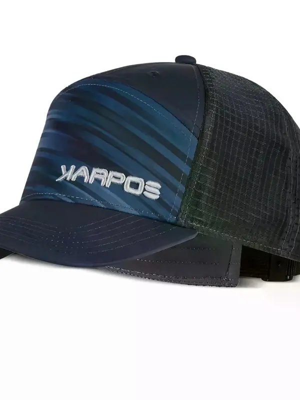 KARPOS Striped Mesh-panel Baseball Cap